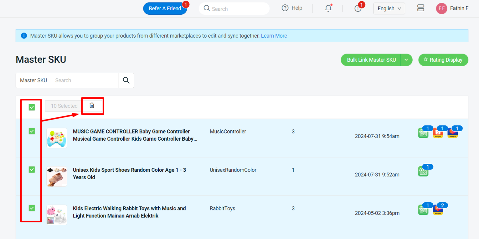 How To Set Master SKU – SiteGiant Support Centre