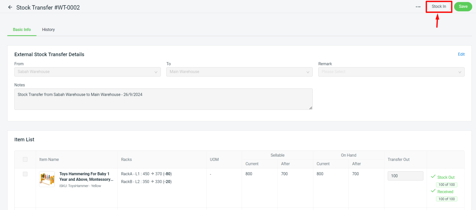 How To Manage Stock Transfer (External) – SiteGiant Support Centre