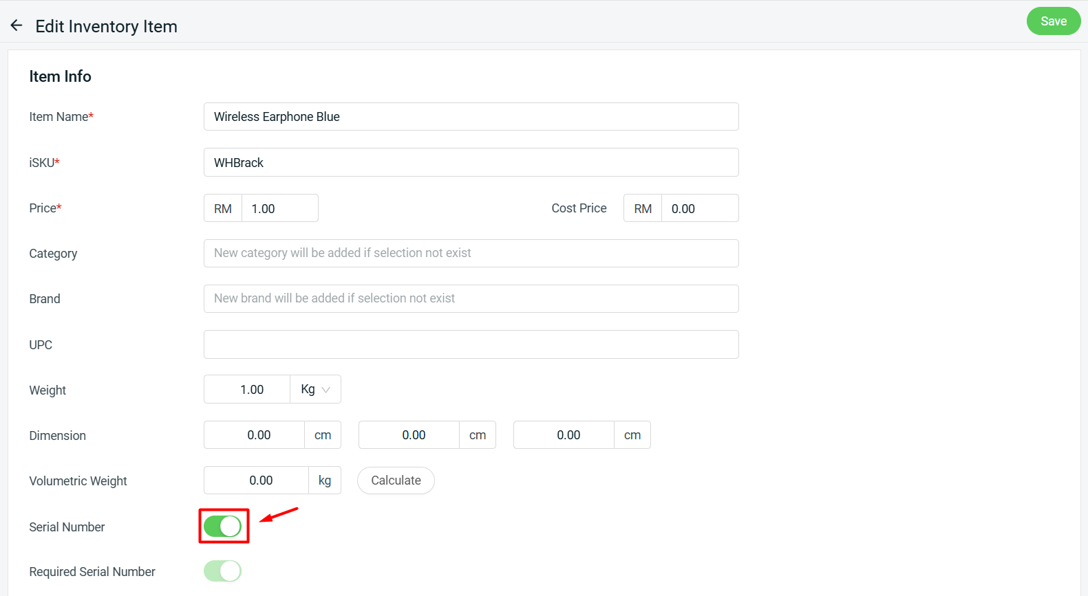 How To Enable Serial Number Tracking For Inventory Item – SiteGiant ...