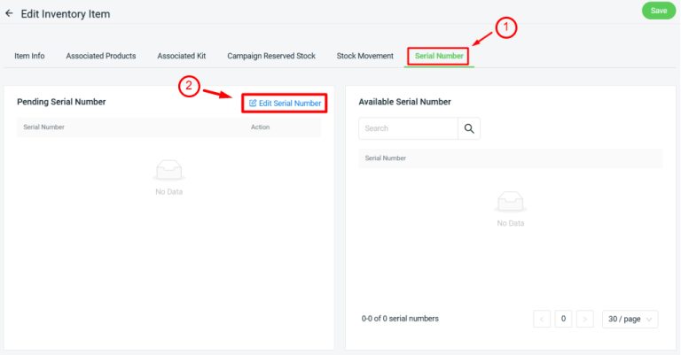 How To Enable Serial Number Tracking For Inventory Item – SiteGiant ...