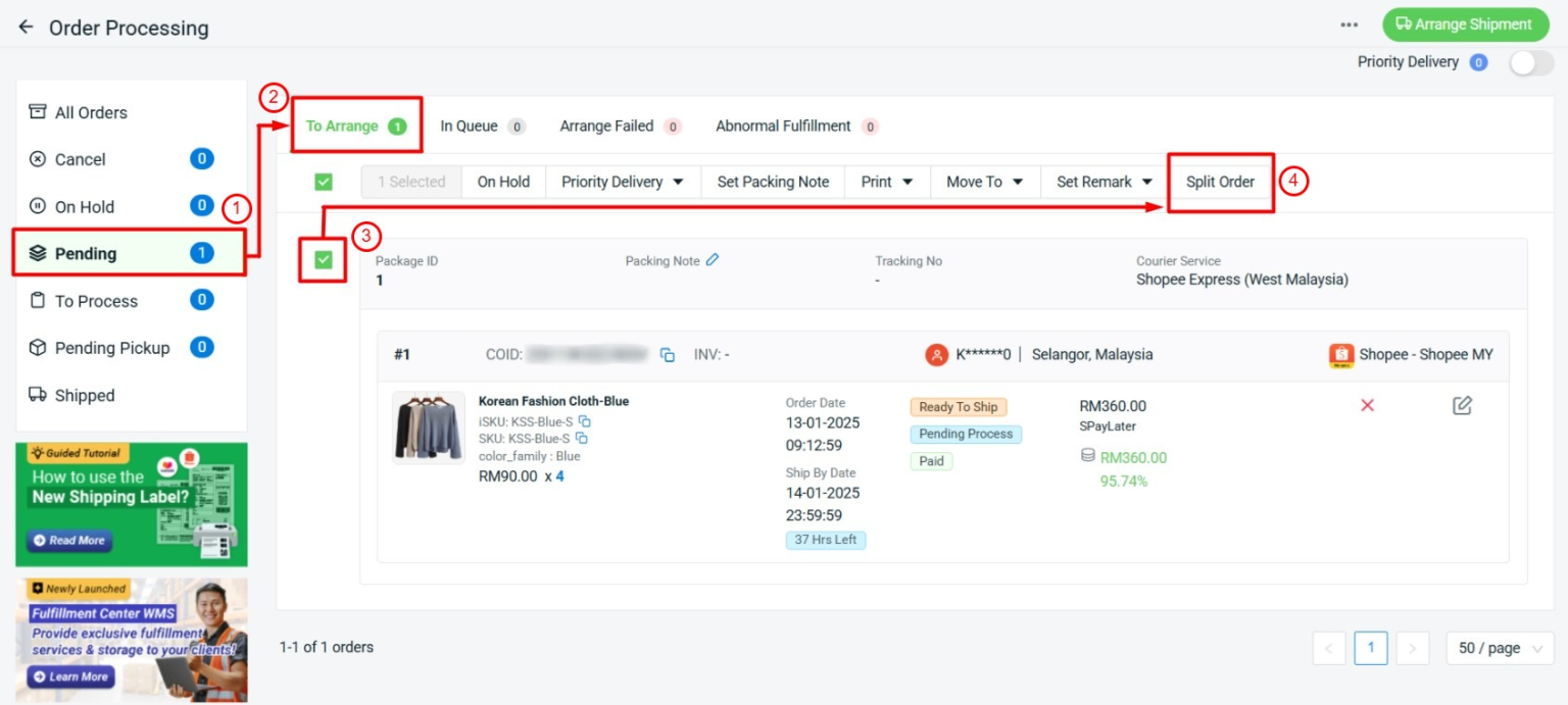 How To Split And Combine Lazada, Shopee & TikTok Order – SiteGiant ...