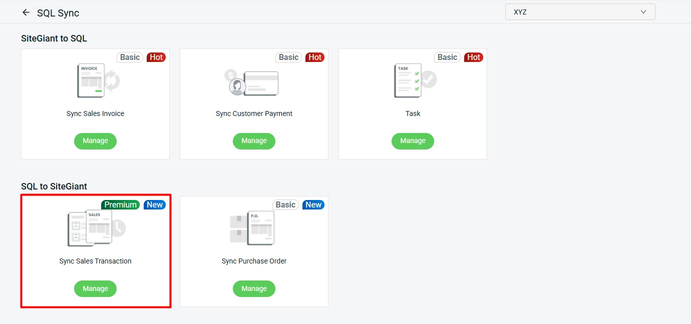 How To Sync Back Sales Transaction From SQL – SiteGiant Support Centre