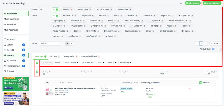 How To Integrate And Process Order With MyParcel Asia – SiteGiant ...