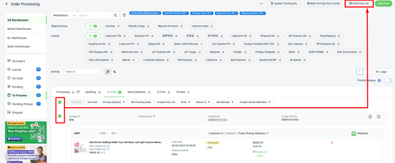 How To Integrate And Process Order With MyParcel Asia – SiteGiant ...