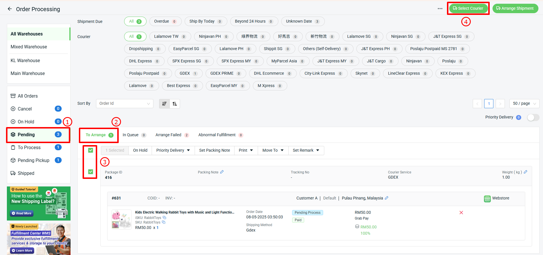 How To Integrate And Process Order With MyParcel Asia – SiteGiant ...