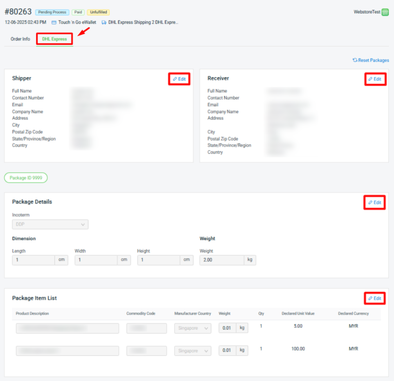 How To Integrate And Process Order With DHL Express – SiteGiant Support ...