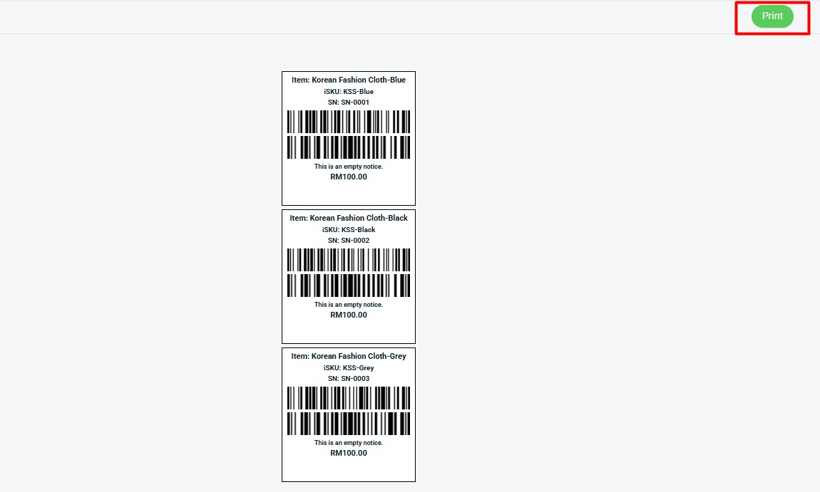 How To Bulk Print Barcode Label – SiteGiant Support Centre