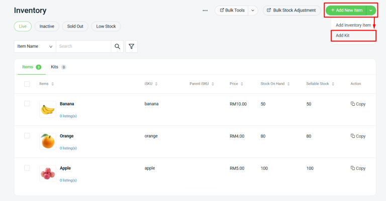 How To Create Kit – SiteGiant Support Centre