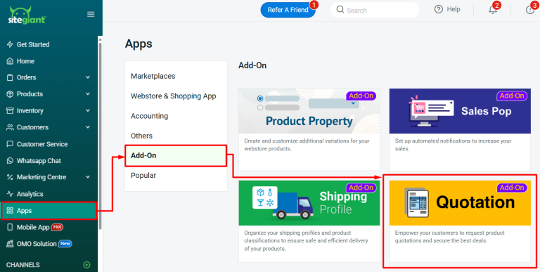How To Use Quotation App – SiteGiant Support Centre