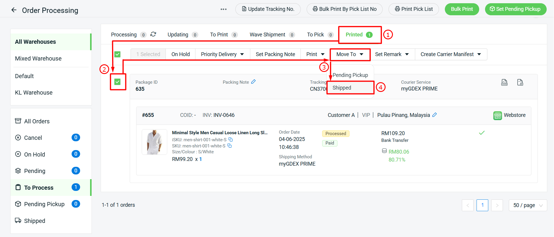 How To Integrate And Process Order With myGDEX PRIME – SiteGiant Support Centre
