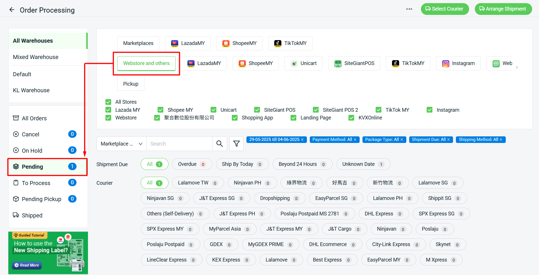 How To Integrate And Process Order With myGDEX PRIME – SiteGiant Support Centre