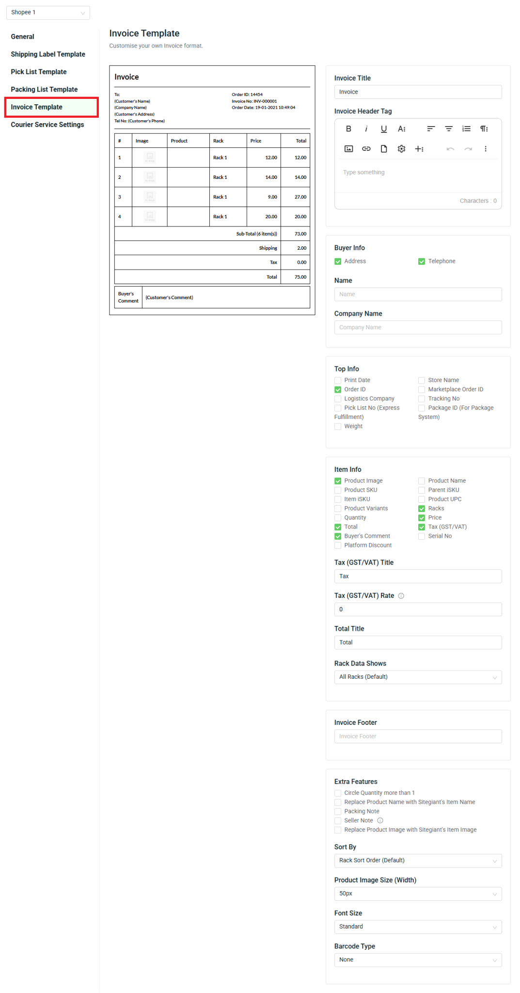 How To Print Shopee Shipping Label – SiteGiant Support Centre
