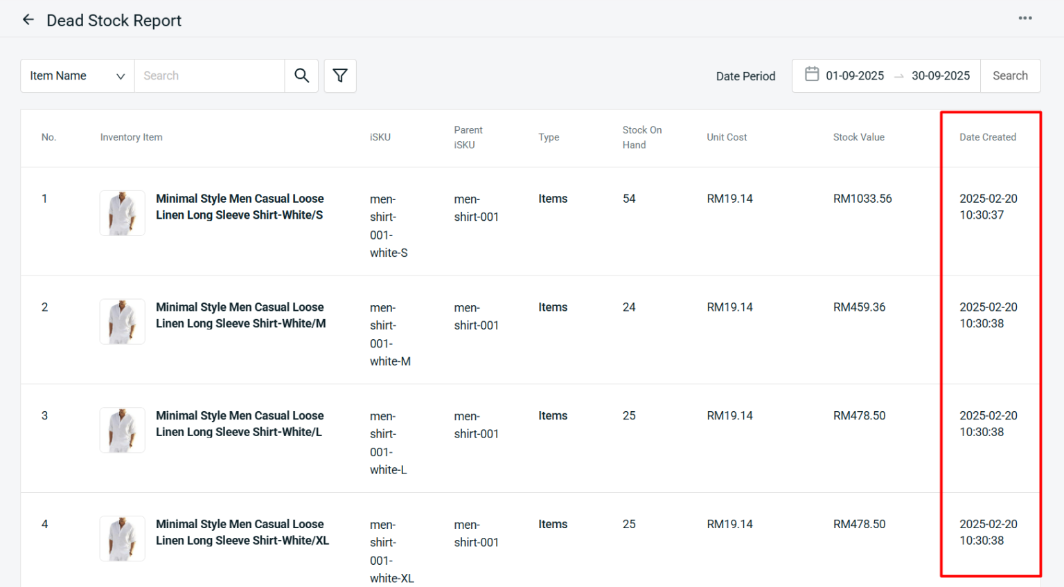 How To Analyse Dead Stock Report – SiteGiant Support Centre