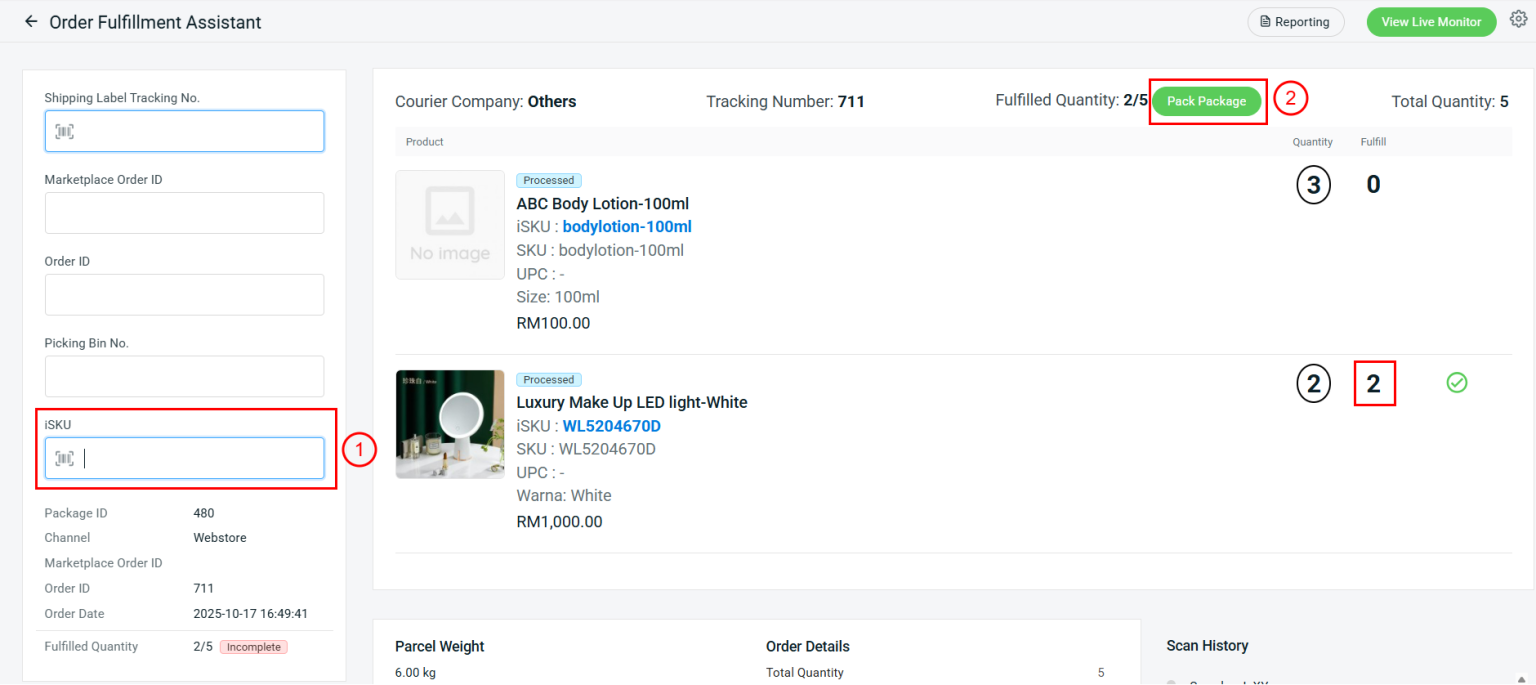 How to Split Packages using Order Fulfillment Assistant – SiteGiant ...