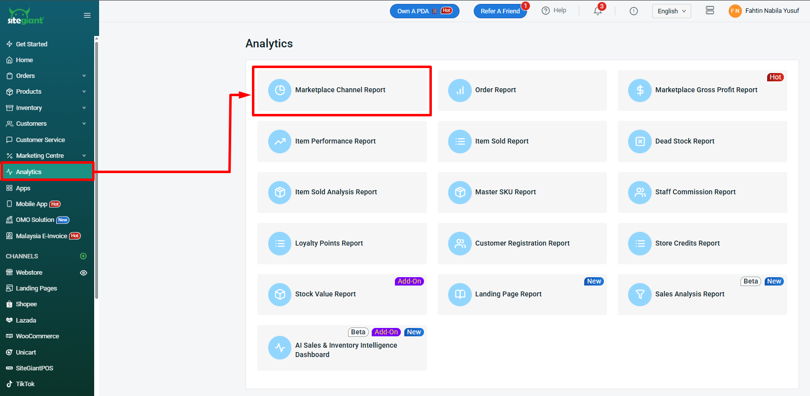 How To Integrate With RedMart – SiteGiant Support Centre