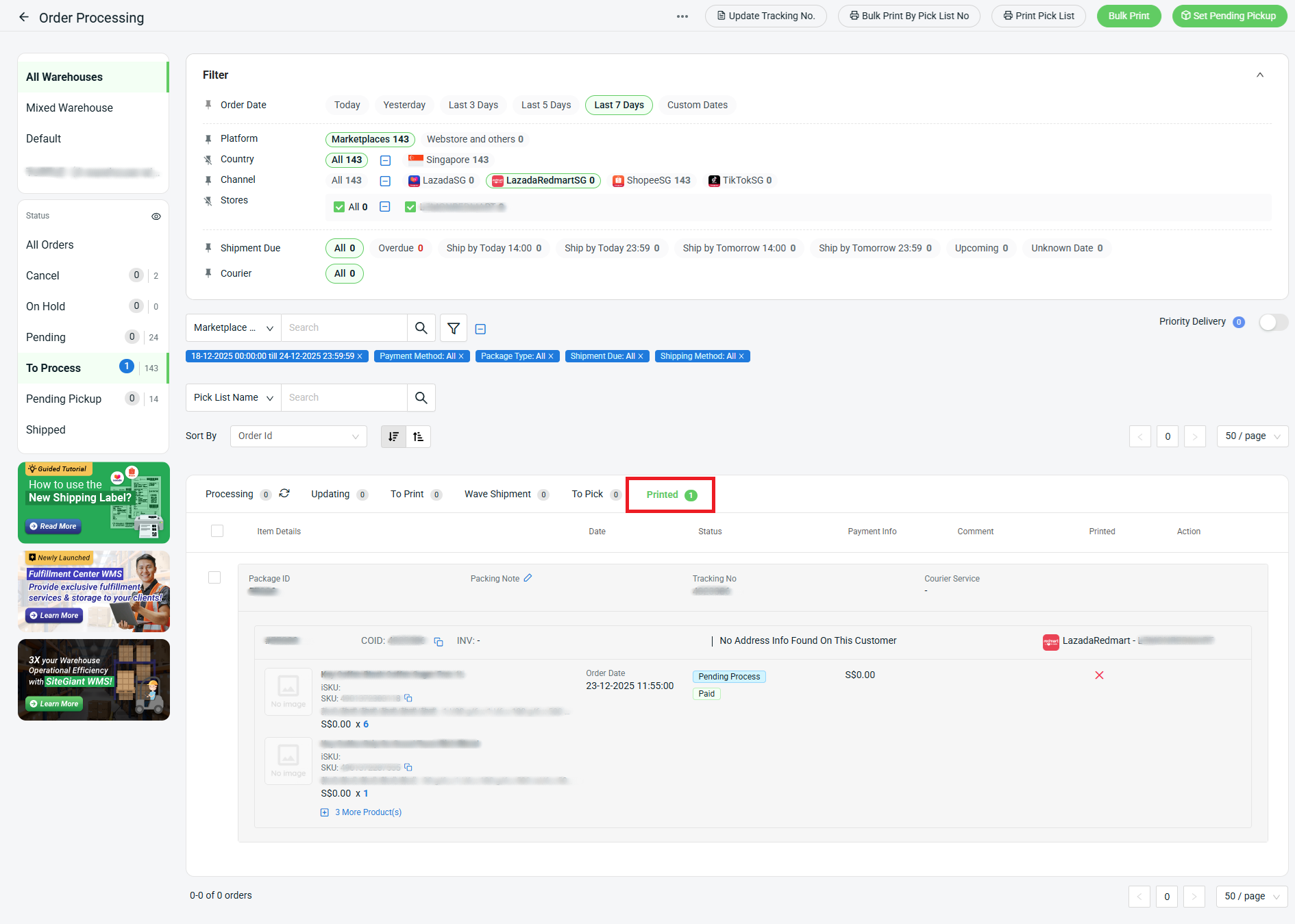 How To Integrate With RedMart – SiteGiant Support Centre